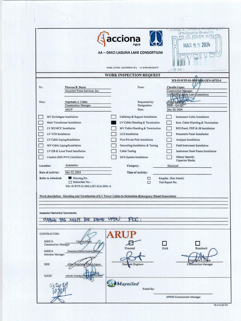 Acciona Approved Mri-Wri | PDF