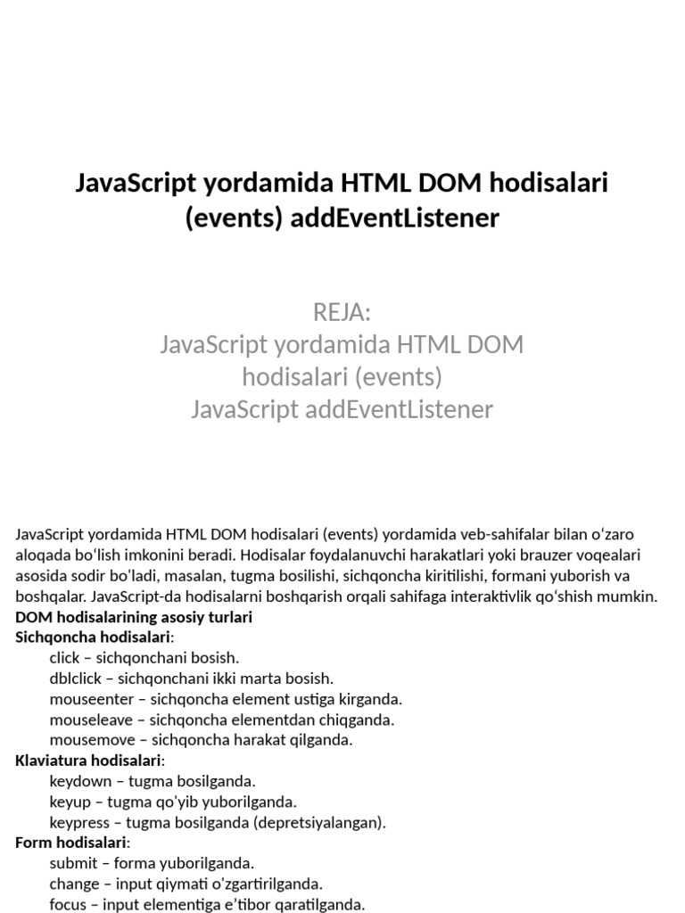 JS 14 Maruza | PDF | Web Development | Hypertext