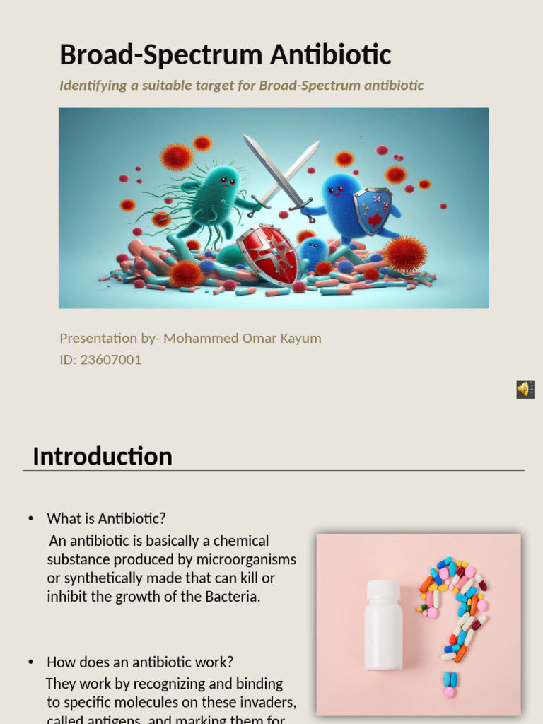 Broad Spectrum Antibiotic | PDF | Bacteria | Health Sciences