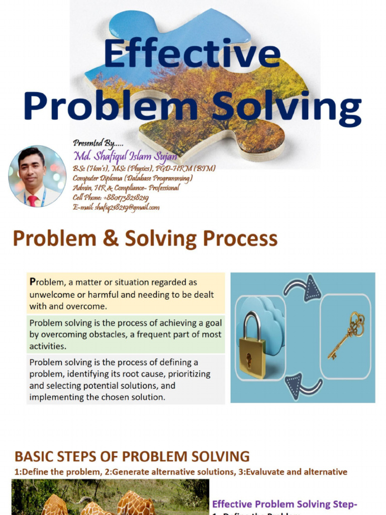 Effective Problem Solving - Presentation | PDF
