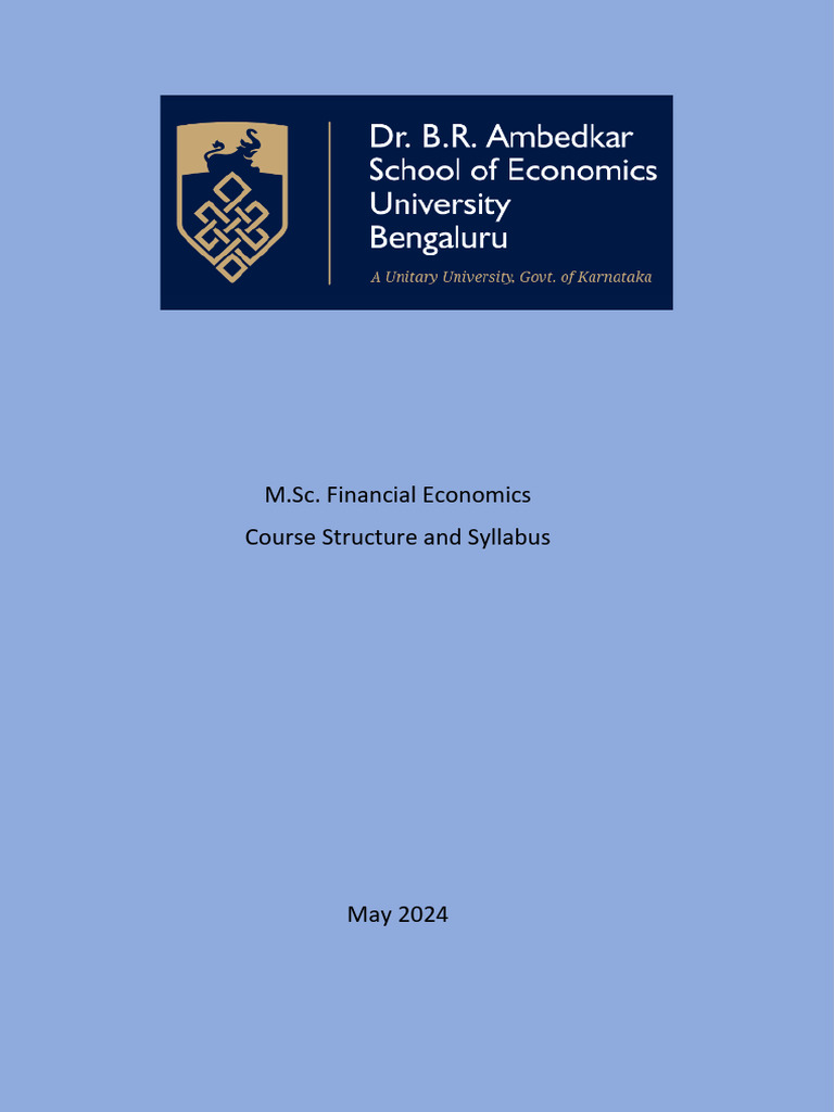 MSC Financial Economics | PDF | Financial Economics | Macroeconomics