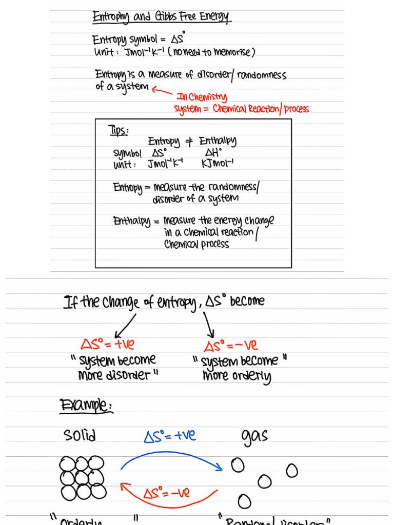 Entropy and Gibbs Free Energy | PDF