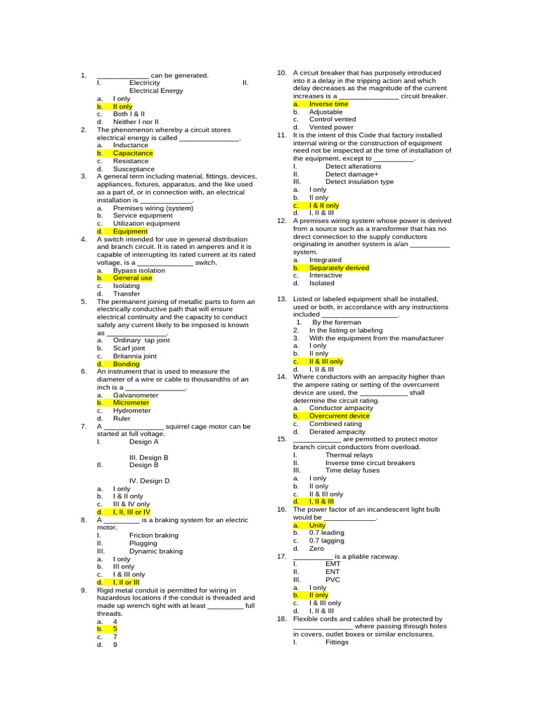 RME-REVIEWER-1 | PDF | Electric Motor | Alternating Current