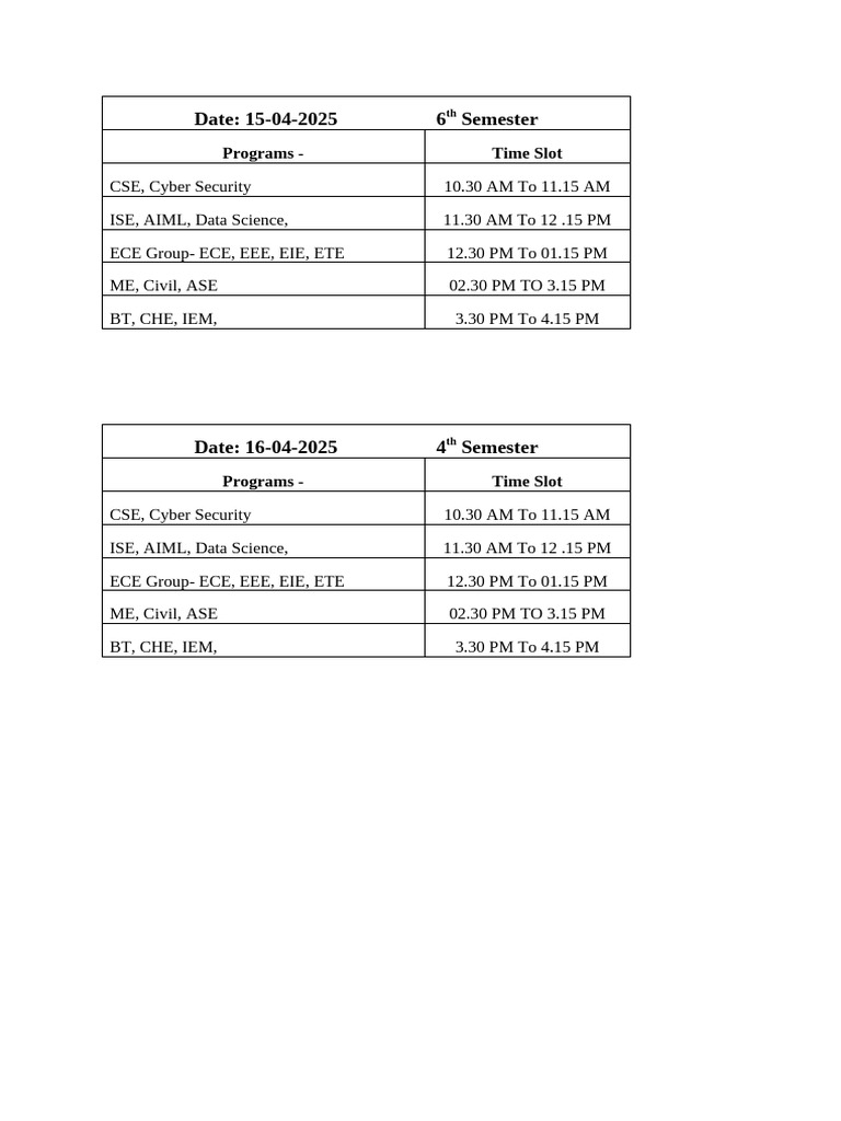Schedule of Address by Principal | PDF