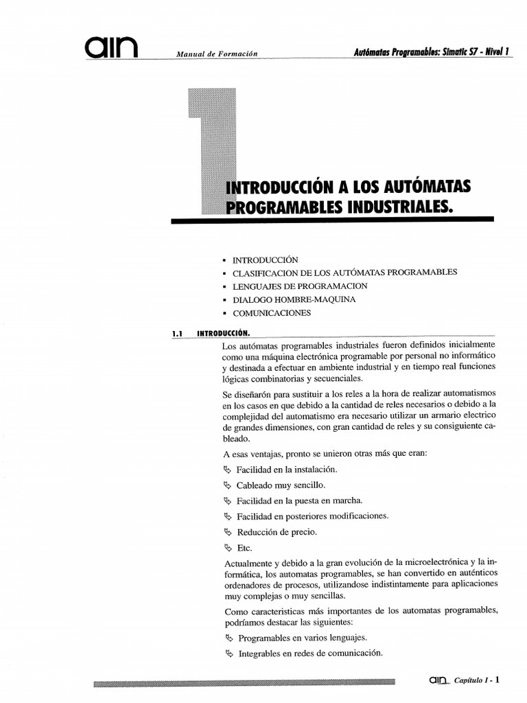 AIN - AUTÓMATAS PROGRAMABLES SIEMENS S7 N1 | PDF