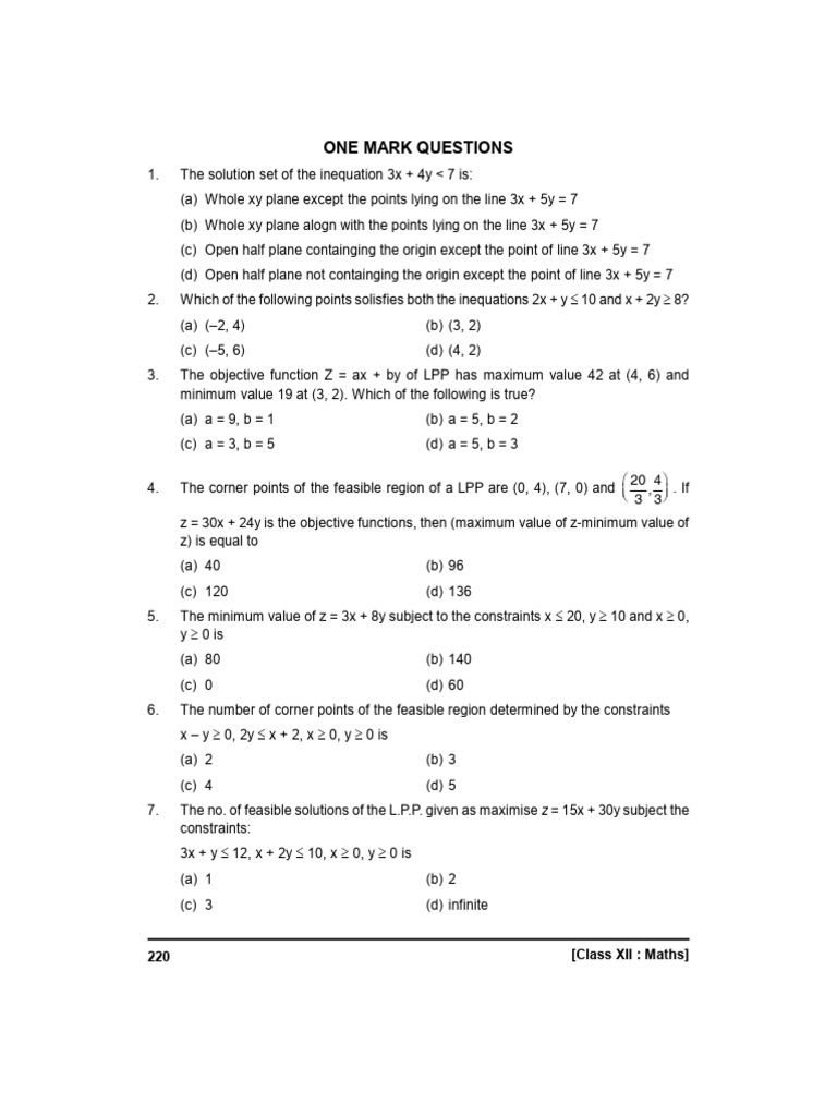 LPP Assignment | PDF