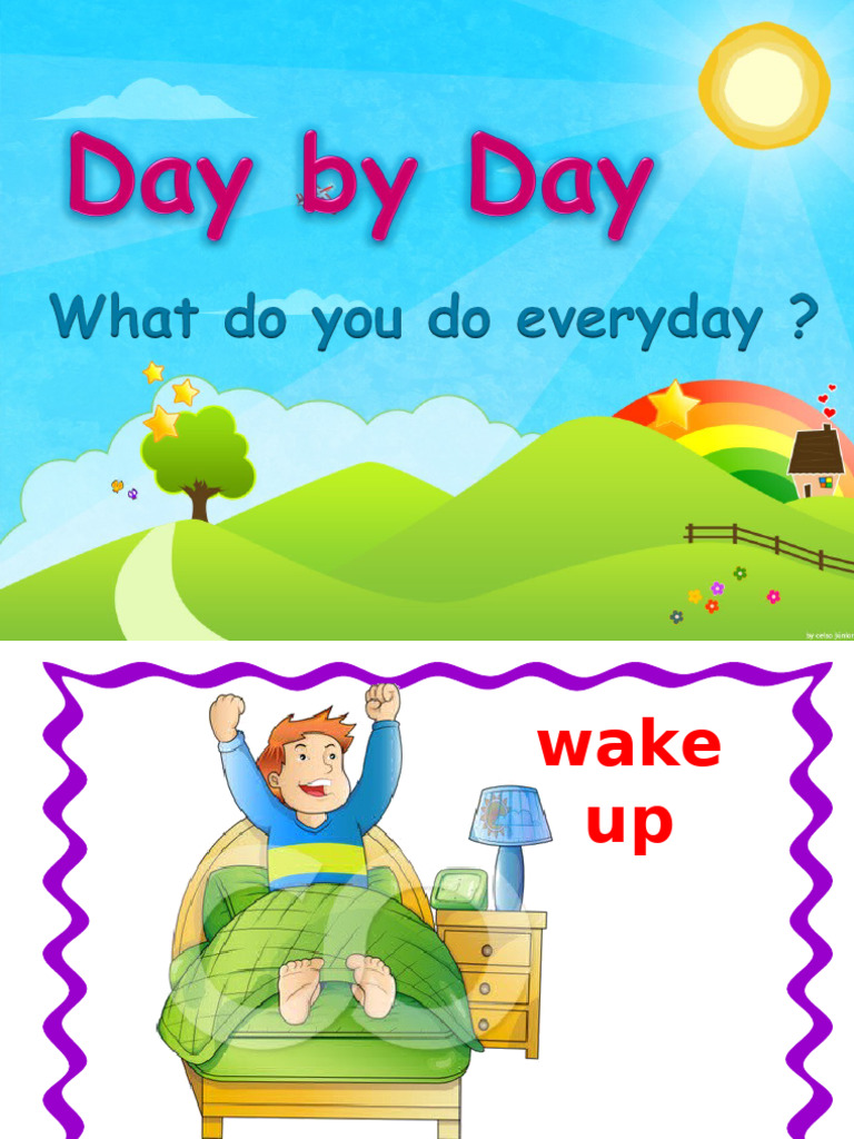 Daily Routine Flashcards 46214 | PDF