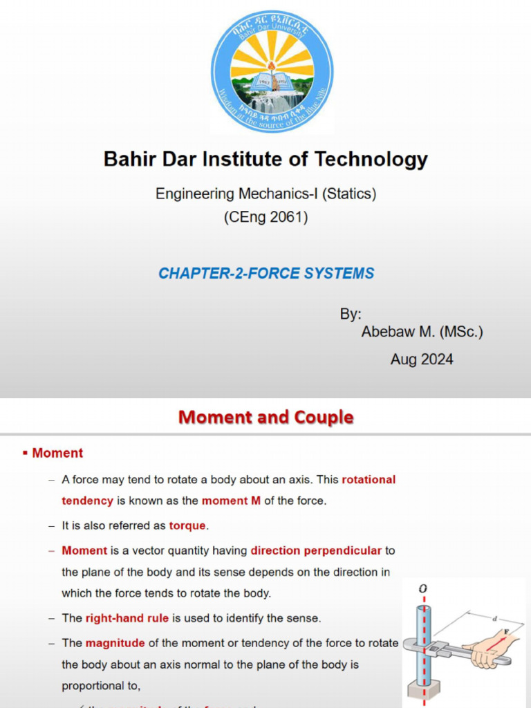 Chapter-2-Force Systems - Part-2 | PDF