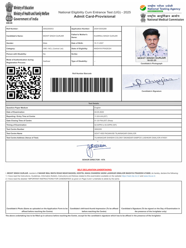 AdmitCard-250410555289 | PDF