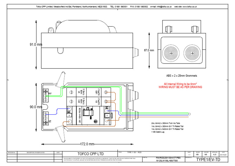 Tofco CPP Ltd Isolator Unit Drawing | PDF
