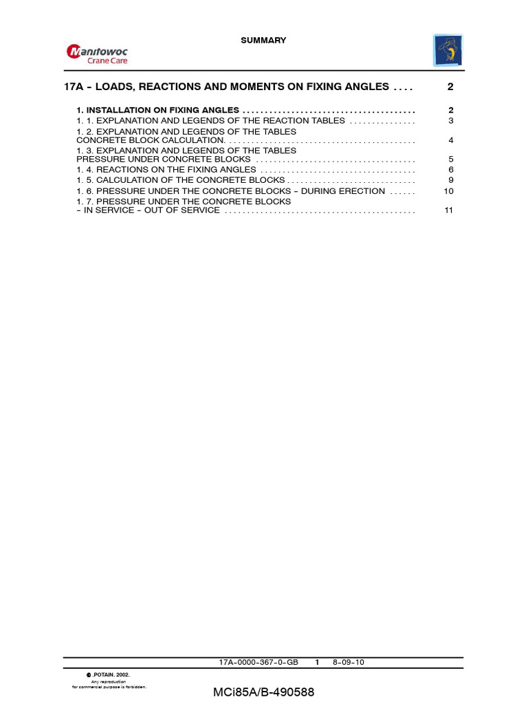 Loads and Reactions on Fixing Angles | PDF | Crane (Machine) | Yield ...