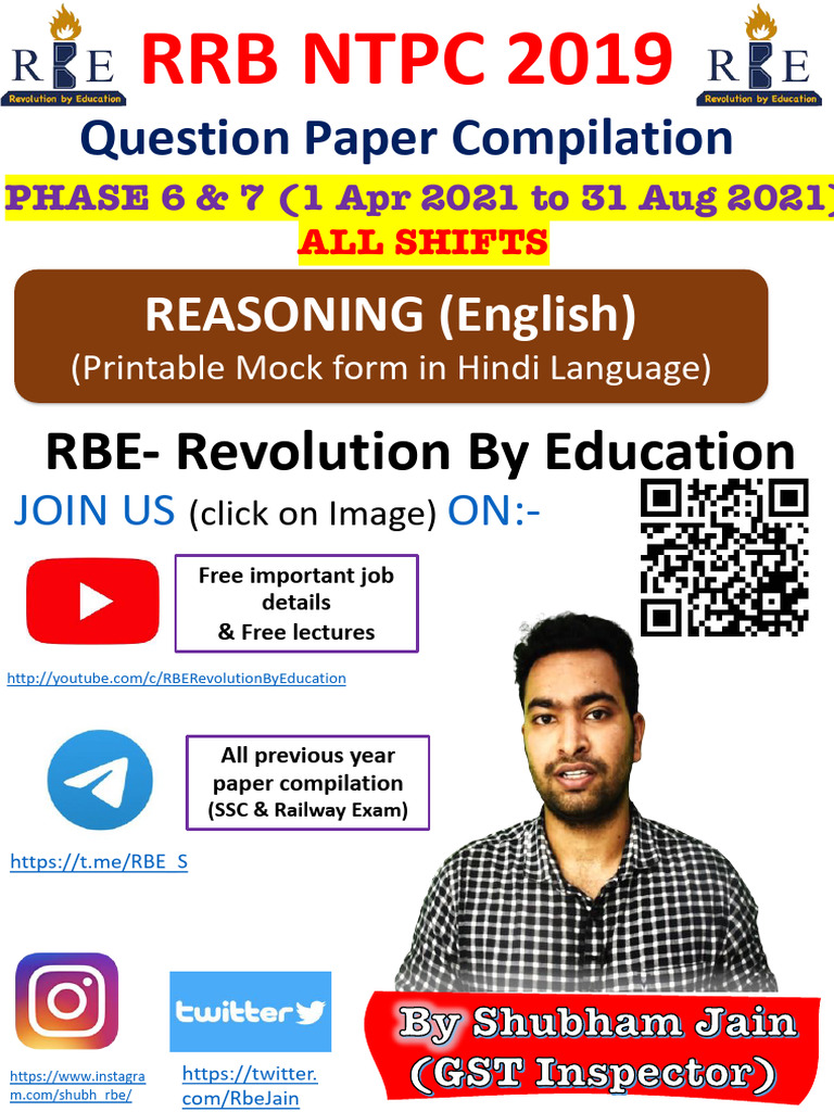 NTPC Reasoning Phase 6 7 Eng | PDF