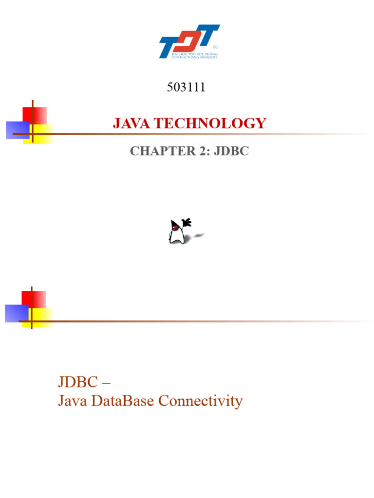Java Technology - Chapter 2. JDBC | PDF | Databases | Software Development