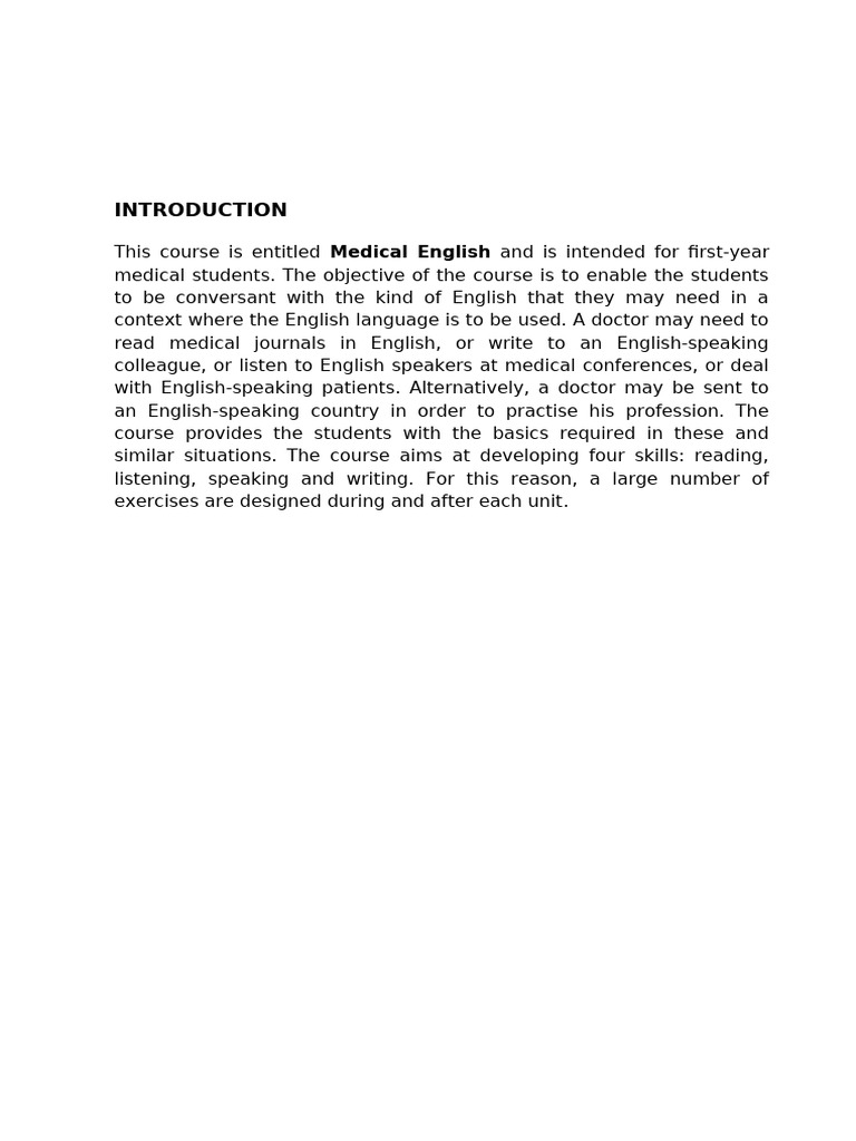 Medical English Course for Students | PDF | Physician | Hepatitis