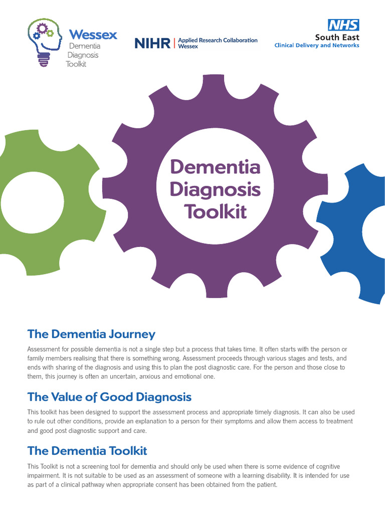 Dementia Diagnosis Toolkit | PDF | Dementia | Medical Diagnosis