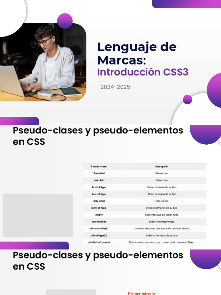 Pseudo-clases y pseudo-elementos en CSS | PDF | Programación de ...