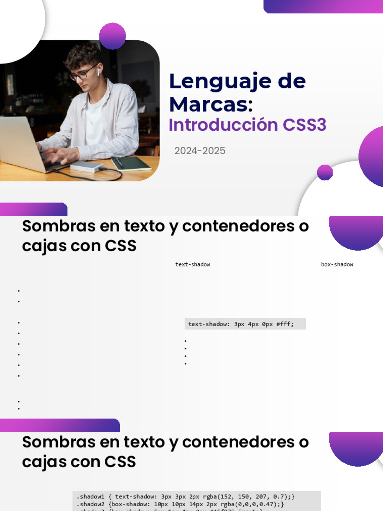 9.introduccion A CSS - Sombras y Buenas Practicas | PDF | Desarrollo web | Informática