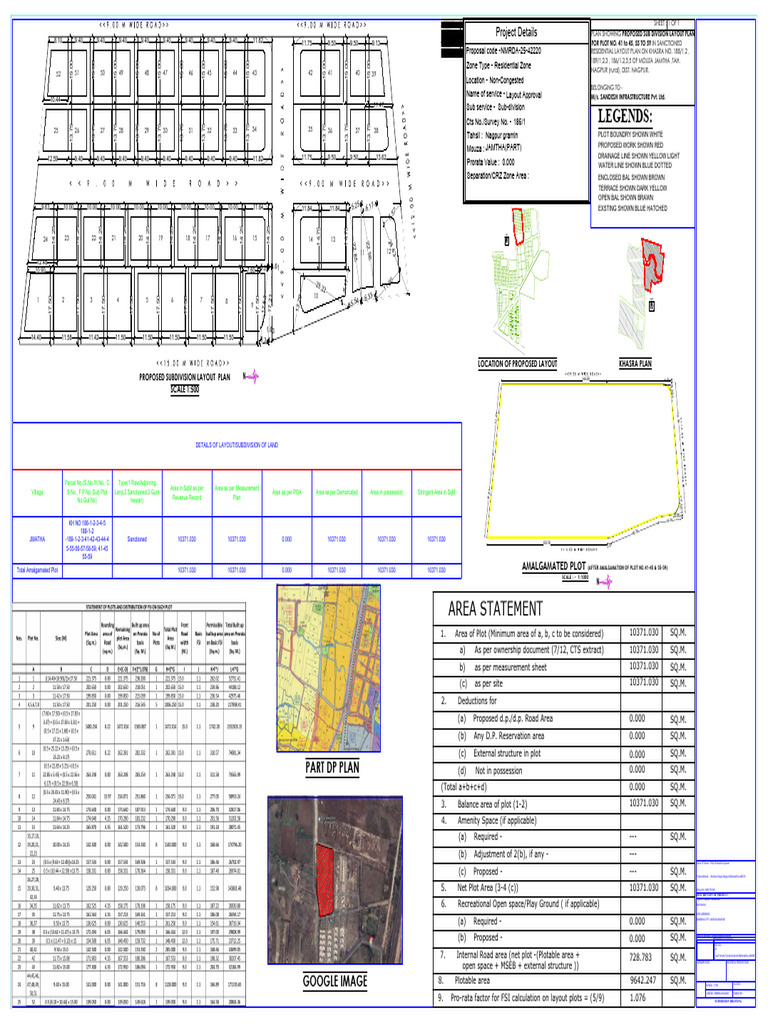 Jamtha Residential Layout Plan | PDF