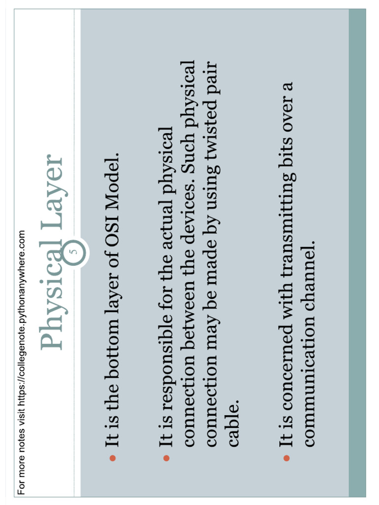 Unit-1-Physical Layer& Network Media | PDF