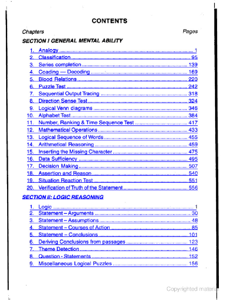 Computer Exam Reasoning Syllabus Syllabus | PDF