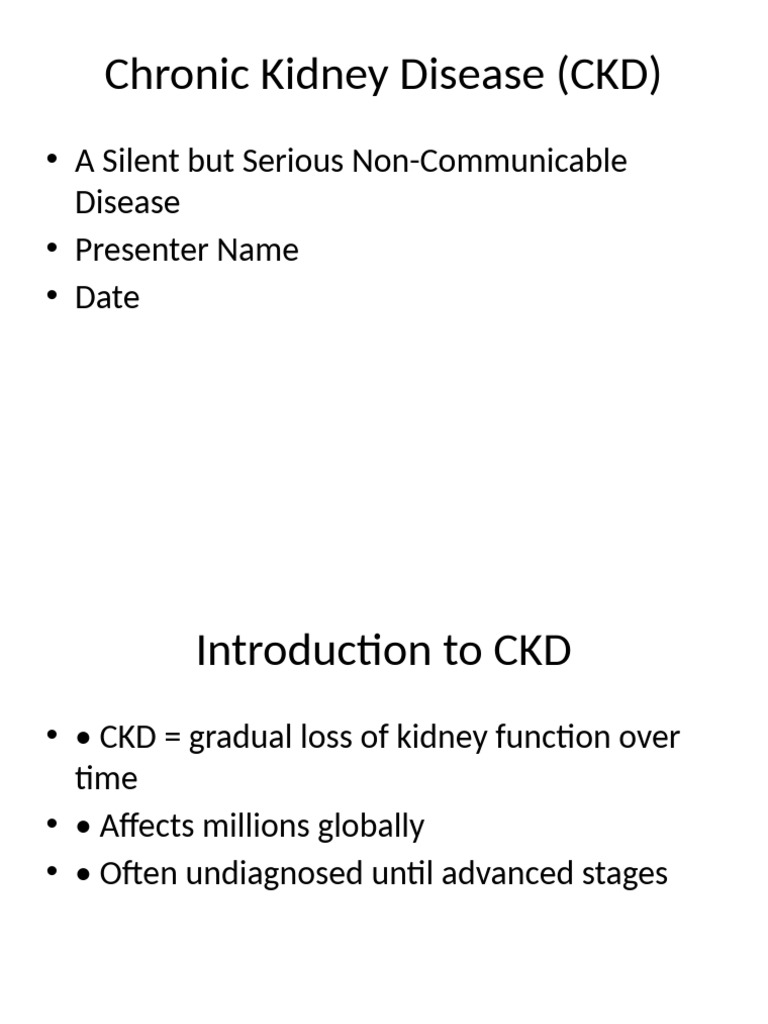 Understanding Chronic Kidney Disease | PDF