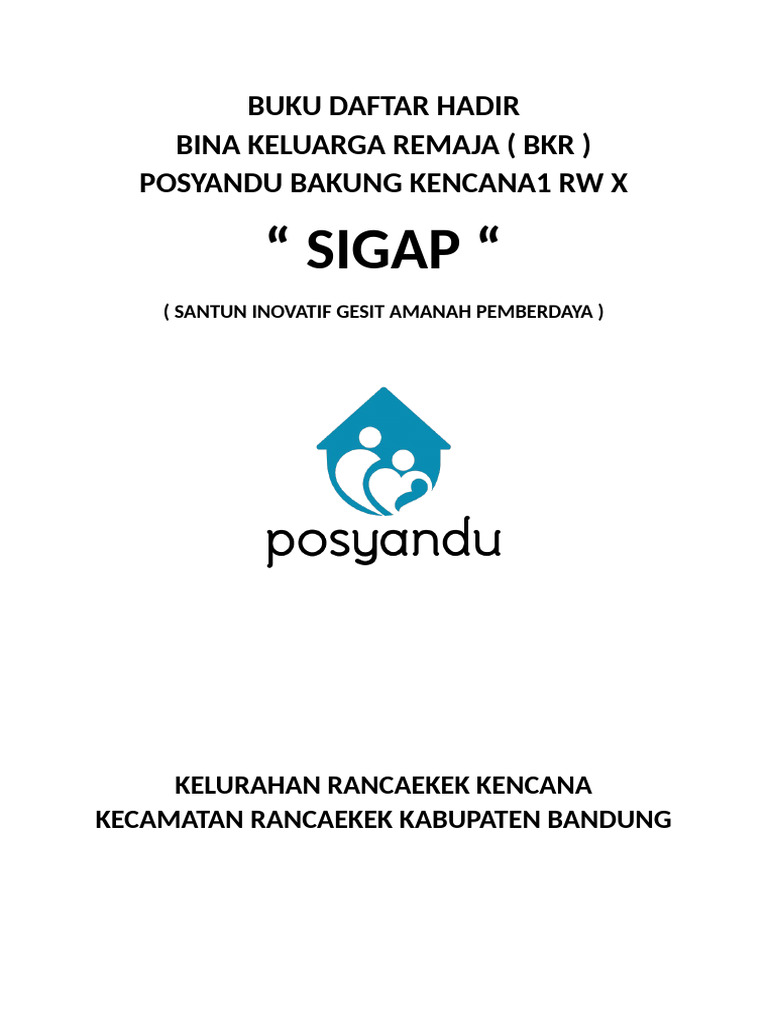 BUKU DAFTAR HADIR BKR BINA KELUARGA REMAJA | PDF