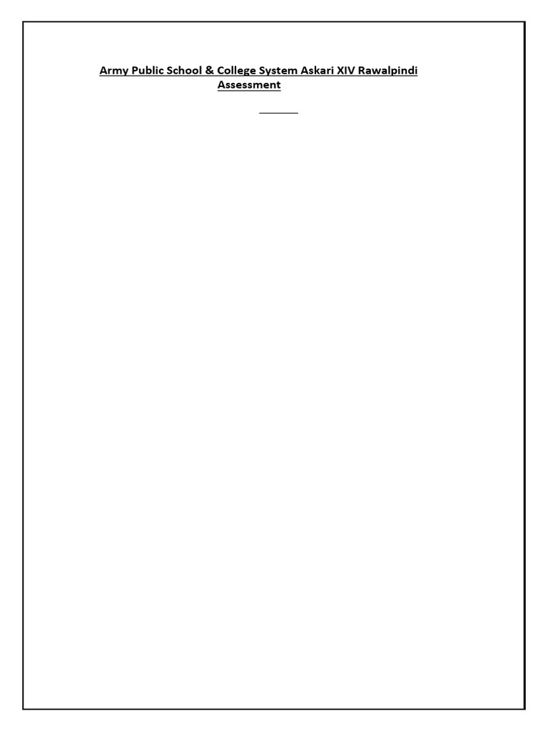 English Assessment for Class 3 Students | PDF