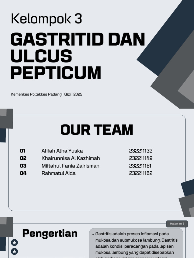 Kelompok 3 PTM (Gastritis Dan Ulcus Pepticum) | PDF