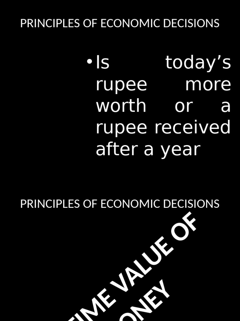 Economic Decision-Making Principles | PDF