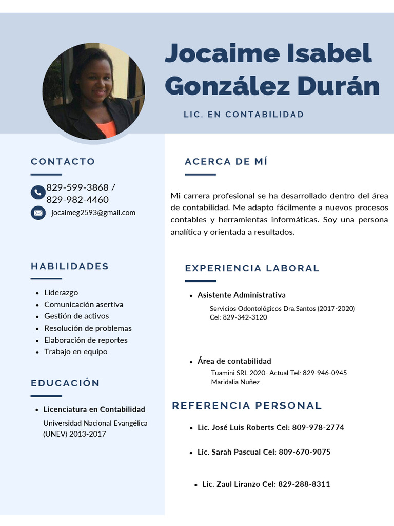 CV. Jocaime Isabel González Durán | PDF