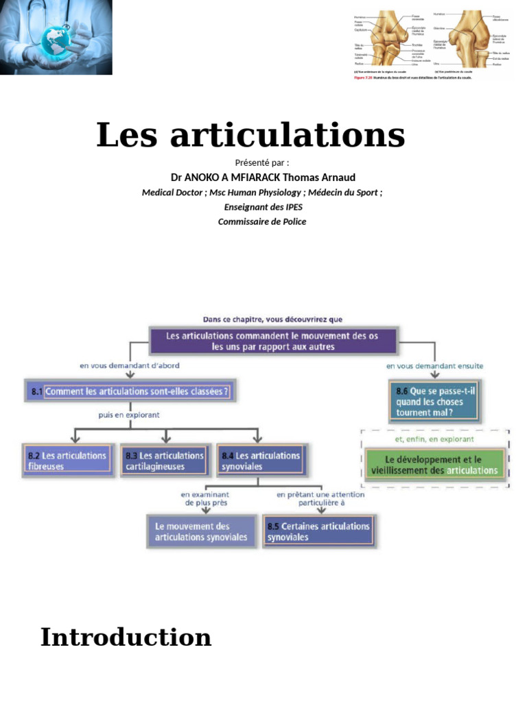 Types d'articulations et mouvements | PDF