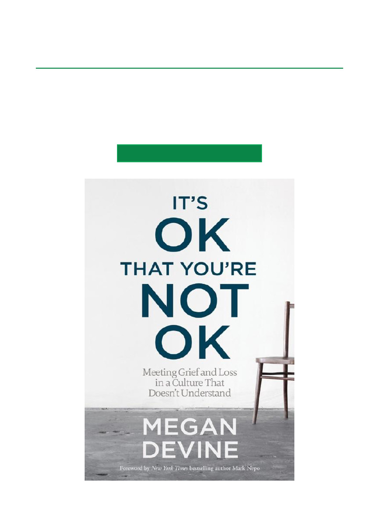 It's OK That You're Not OK: Grief Guide | PDF