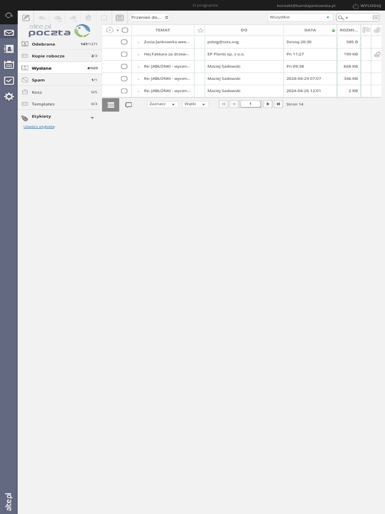 Webmail Wysłane | PDF