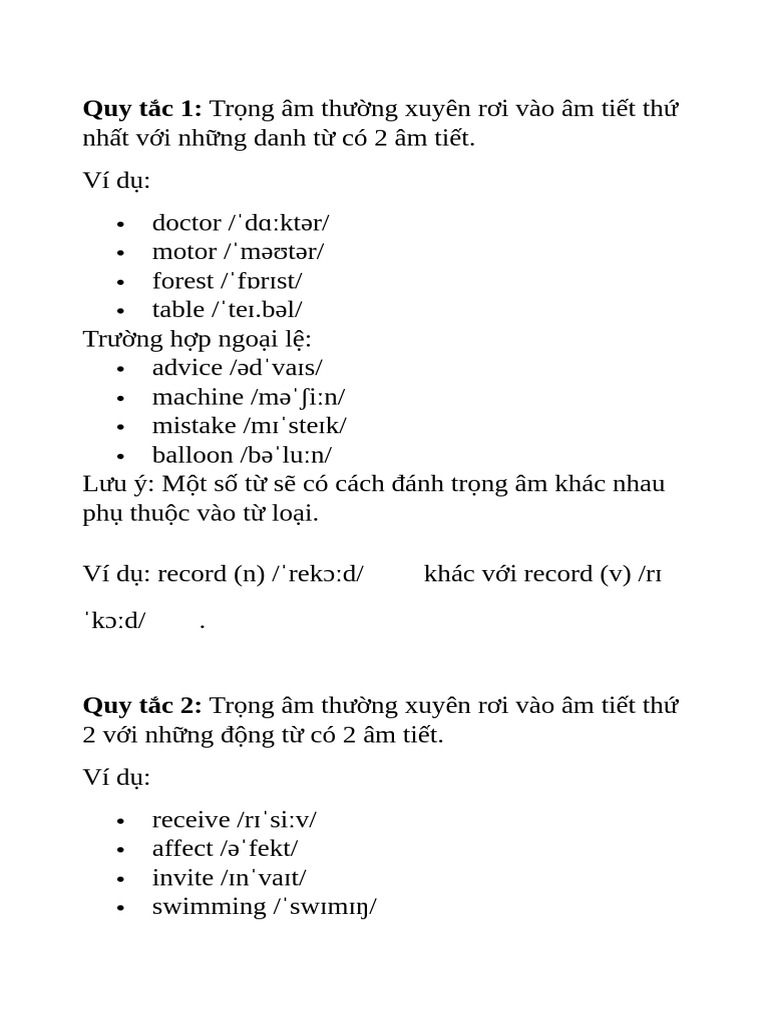 Pronunciation Rules | PDF