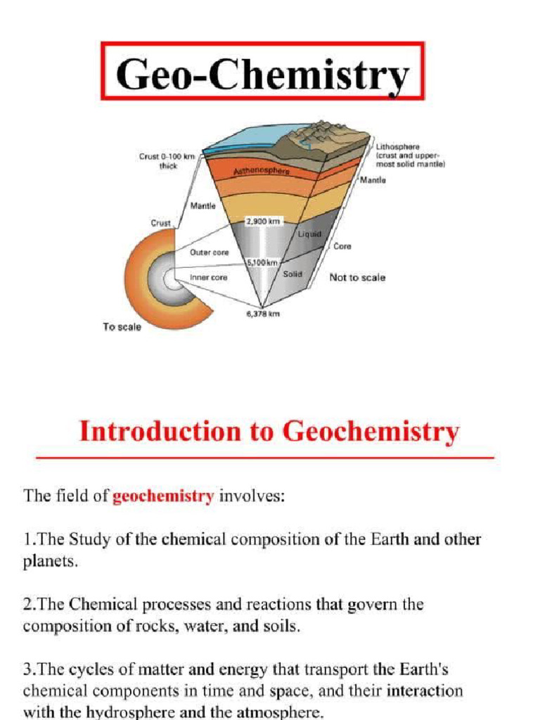 Geo Chemistry | PDF