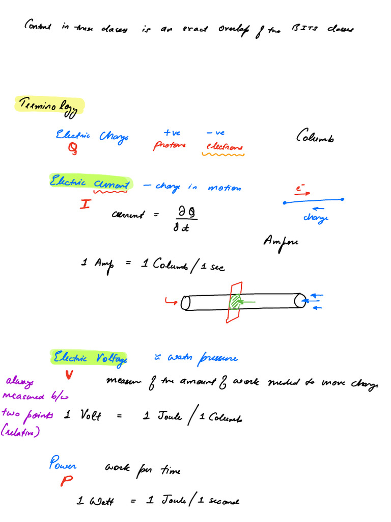 Basic Electronics - 1 | PDF | Resistor | Voltage