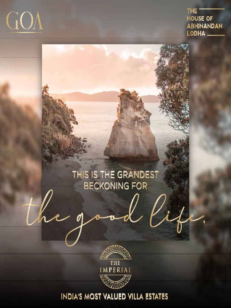 Brochure The Imperial Goa Brochure | PDF