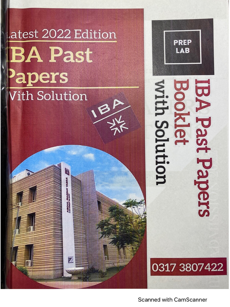 IBA PAST PAPERS 2021(BOTH ROUNDS) | PDF