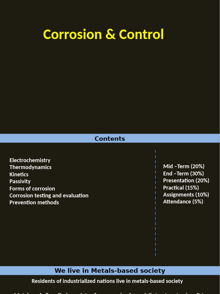 Corrosion Science and Control Overview | PDF | Corrosion | Redox