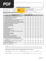 Daily Cradle Inspection Sheet: No Type of Check Operational Status ...
