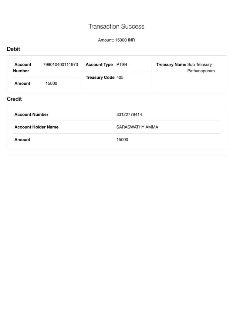Transaction Details | PDF