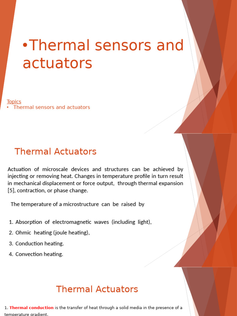 Thermal Actuators and Heat Transfer Principles | PDF | Heat Transfer | Heat