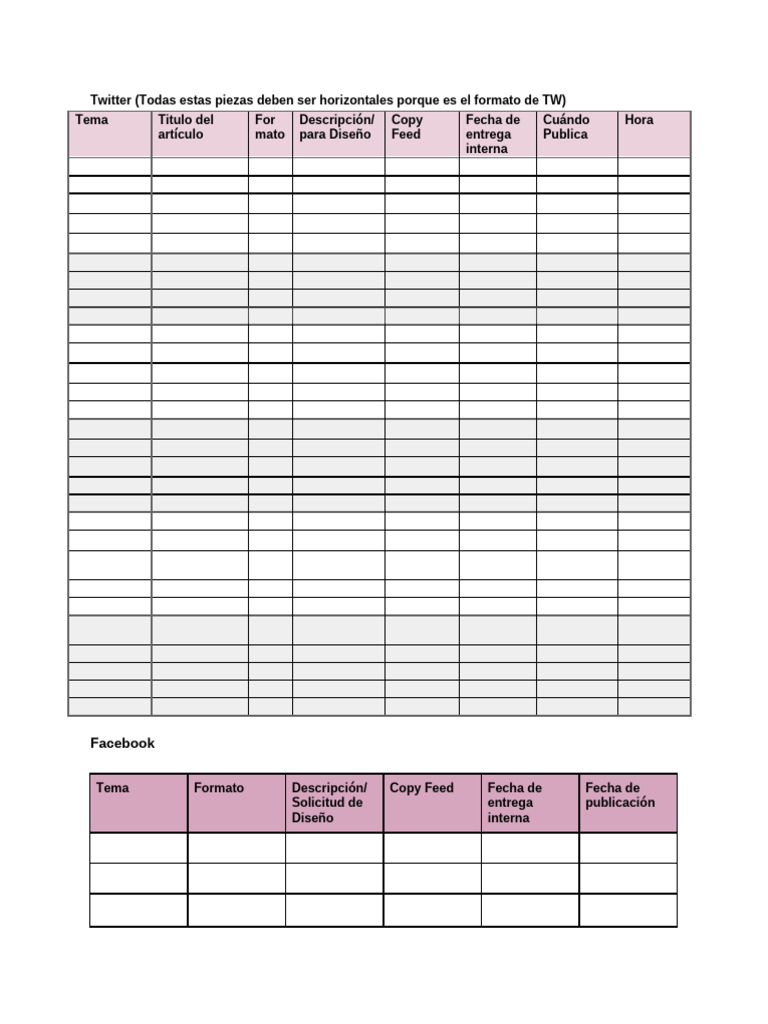 Formato de Grilla | PDF