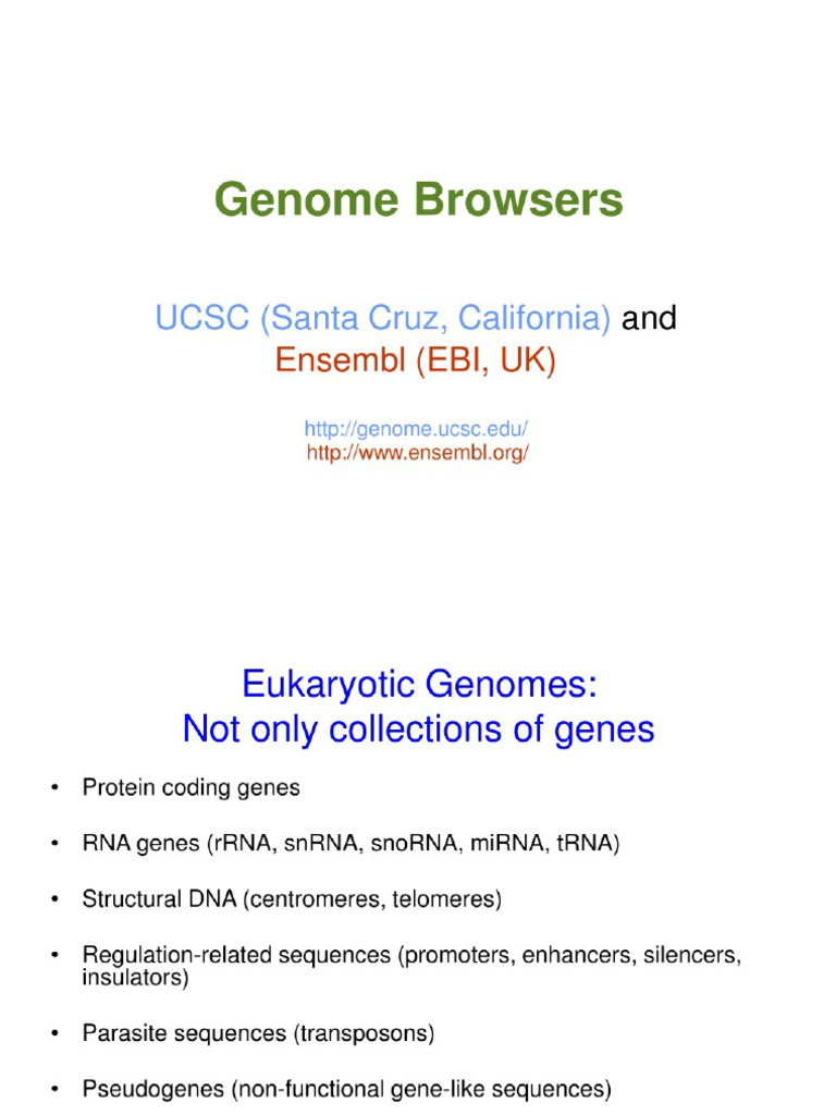 Genome browsers | PDF