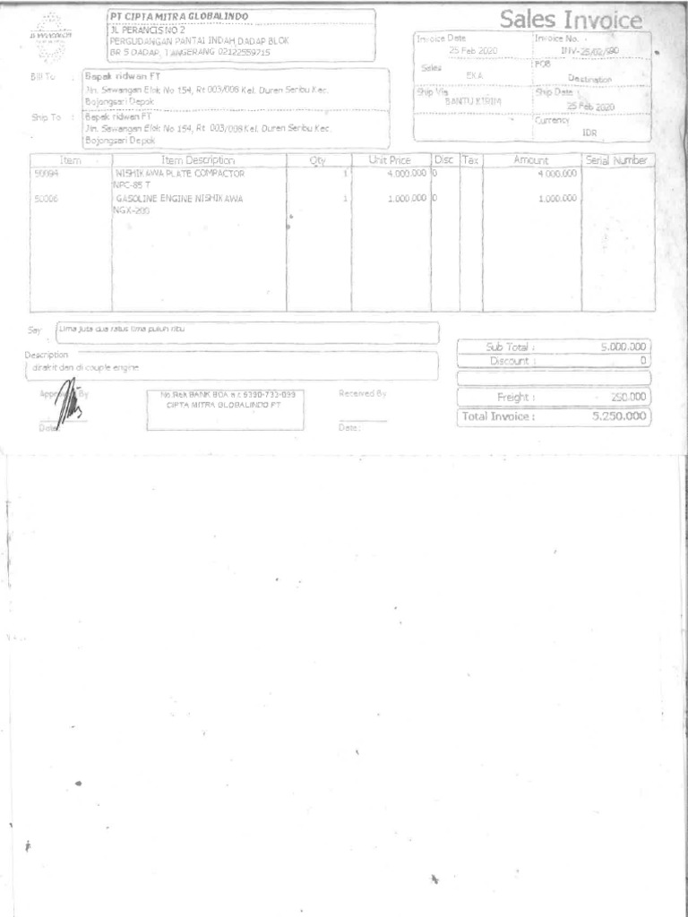 Faktur Stamper Kodok | PDF