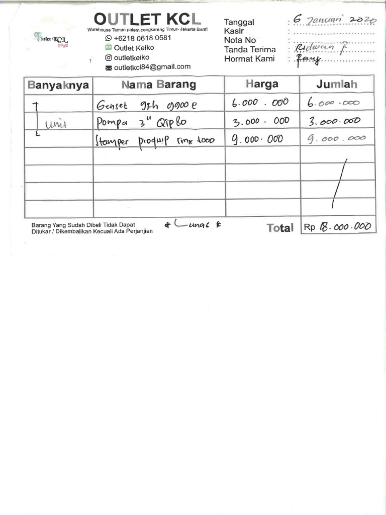 Genset+Stamper Kuda | PDF
