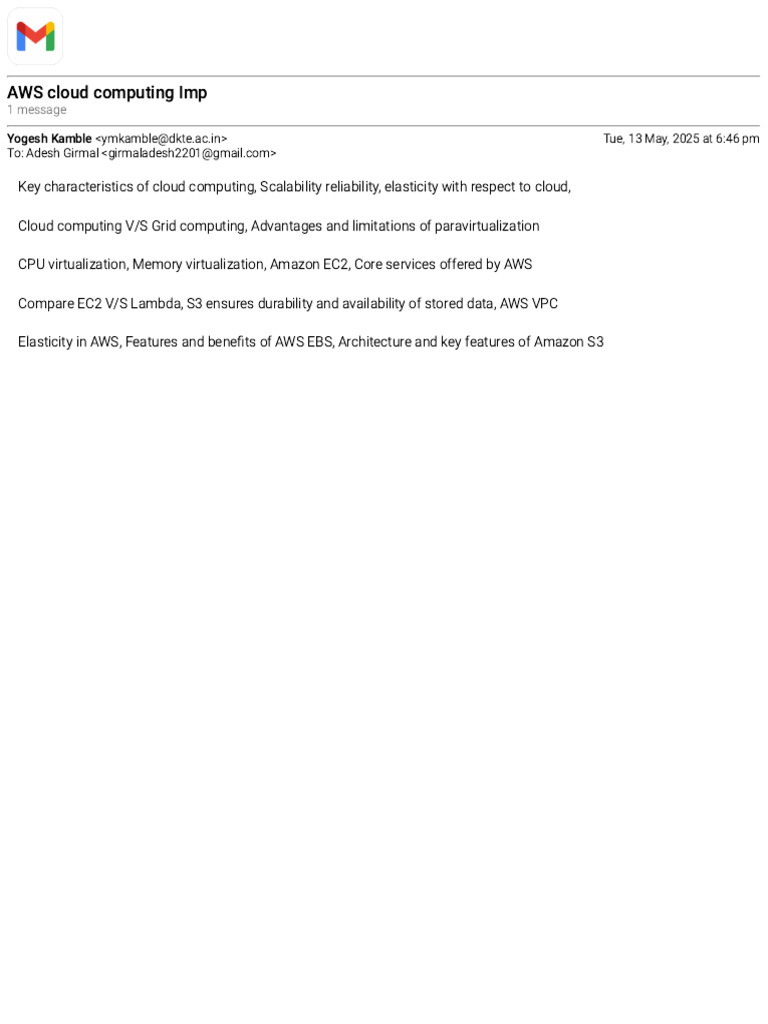 AWS Cloud Computing Overview | PDF