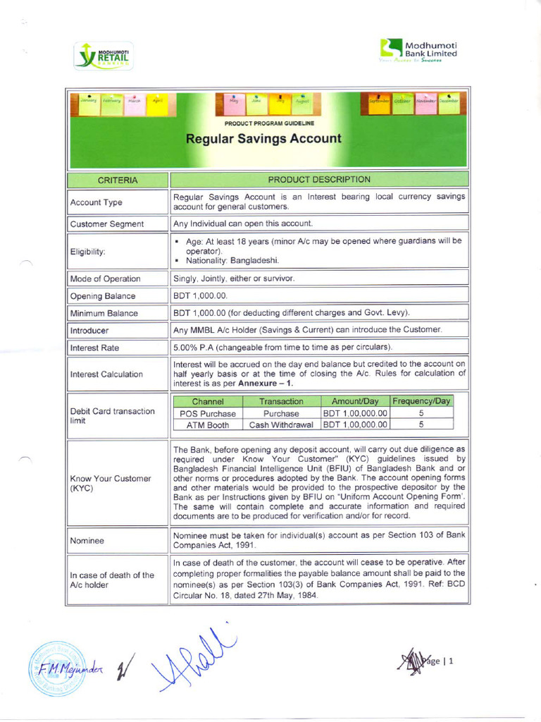 PPG-Regular Savings Account | PDF