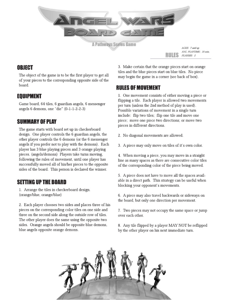 Rules Angel Wars | PDF
