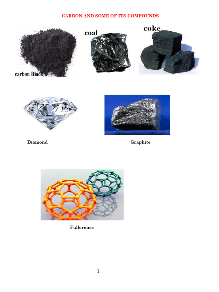 Carbon and Some of Its Compounds | PDF | Carbon Dioxide | Sodium Carbonate